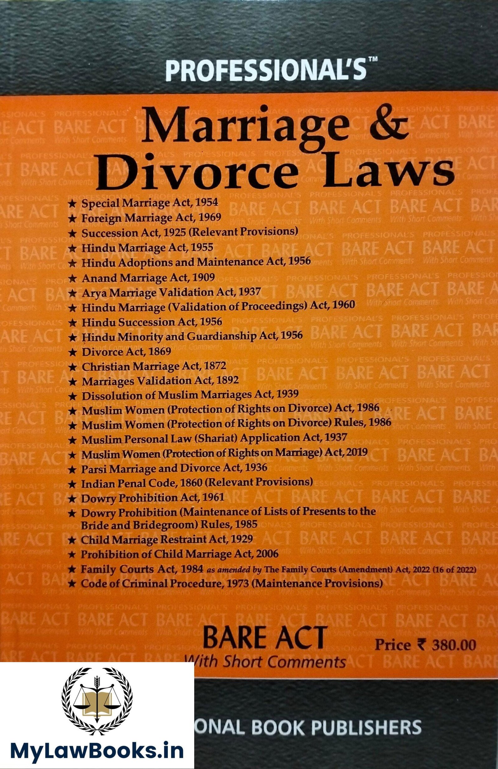 Professional s Marriage Divorce Laws 2024 MyLawBooks in Professional s Marriage Divorce Laws 2024 MyLawBooks in